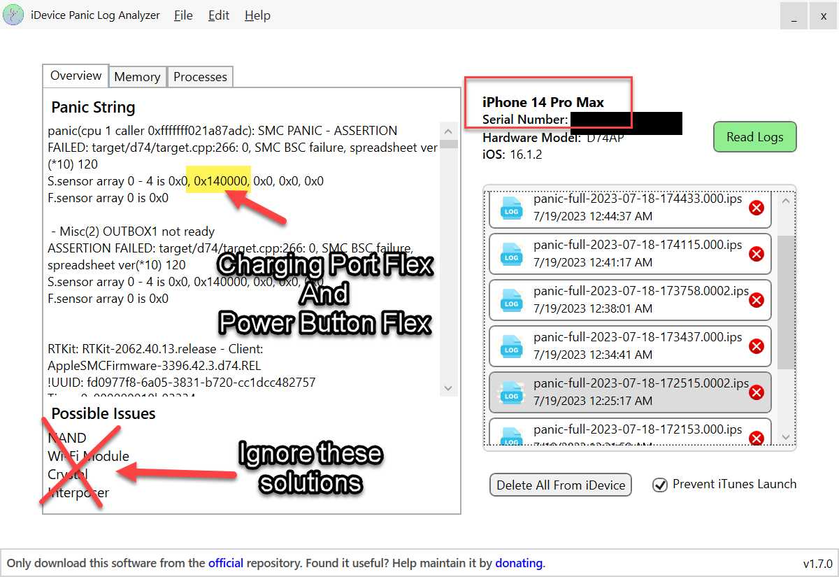 Shared post - NEW PANIC LOGS