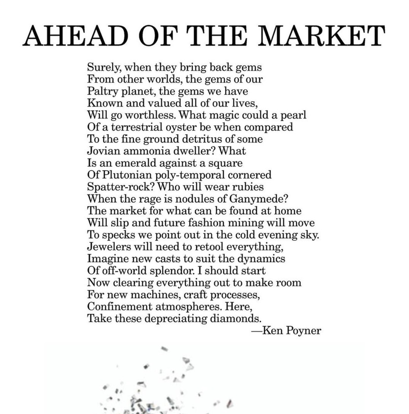 Shared post - Poem: Ahead of the Market