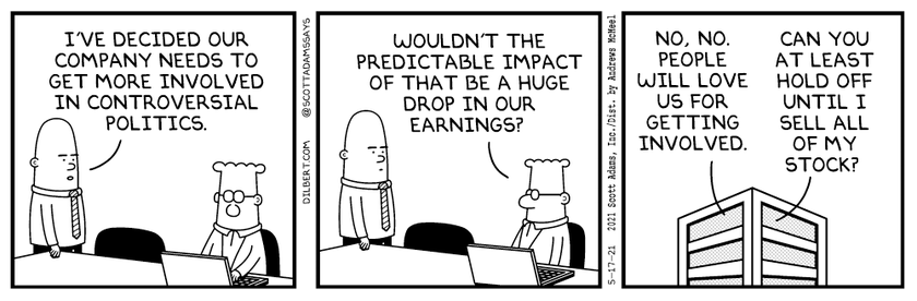 Shared post - Don't Be in a Dilbert Comic