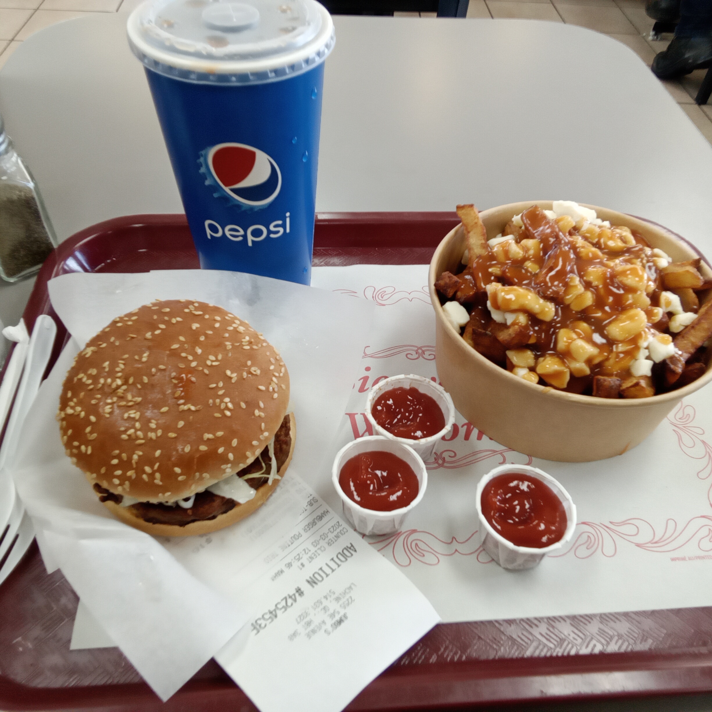 Shared post - Hamburger, Poutine And A Pepsi Trio. 😀😂🙂😉😊🥰🍔🍟🍖🧀🫕🐖🐷🐽🐗