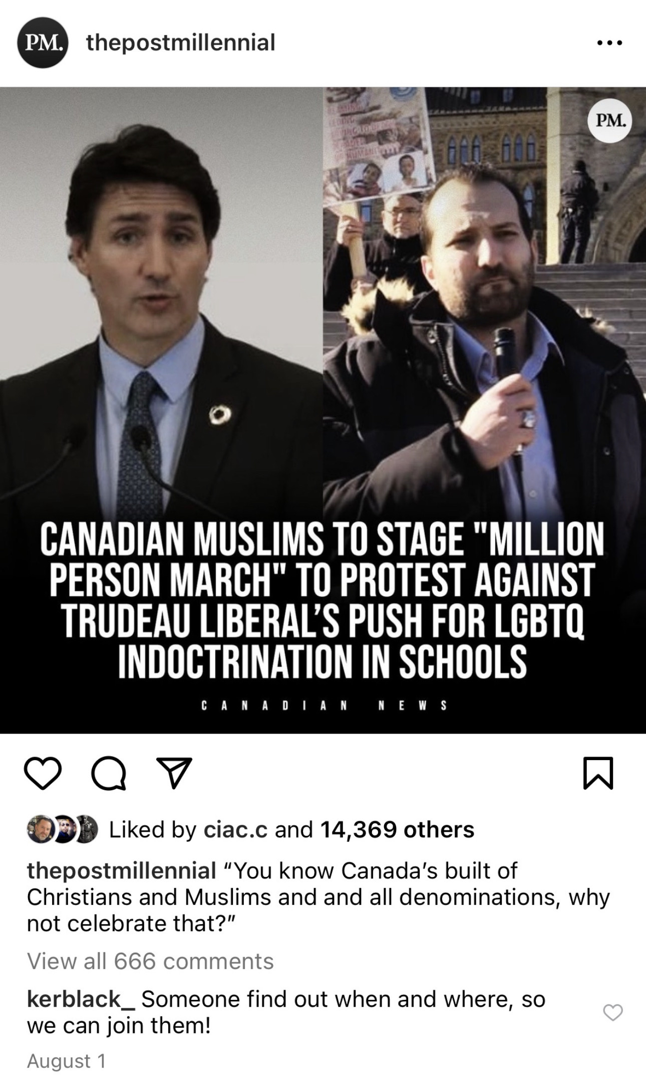 Shared post - Canadian censorship in action